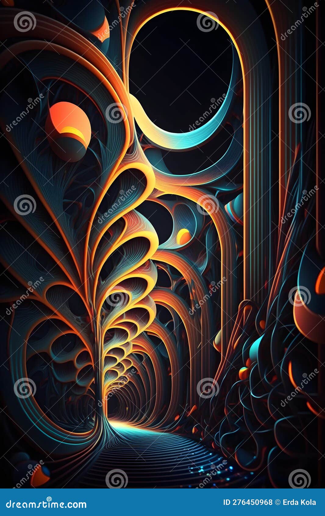 Generative Ai Illustrations Geometry Patterns Background Mixed Colors Abstract Pattern