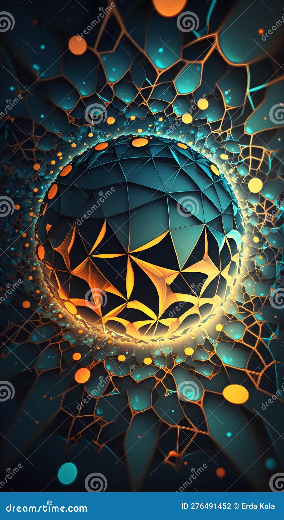 Generative Ai Illustrations Geometry Patterns Background Mixed Colors Abstract Pattern