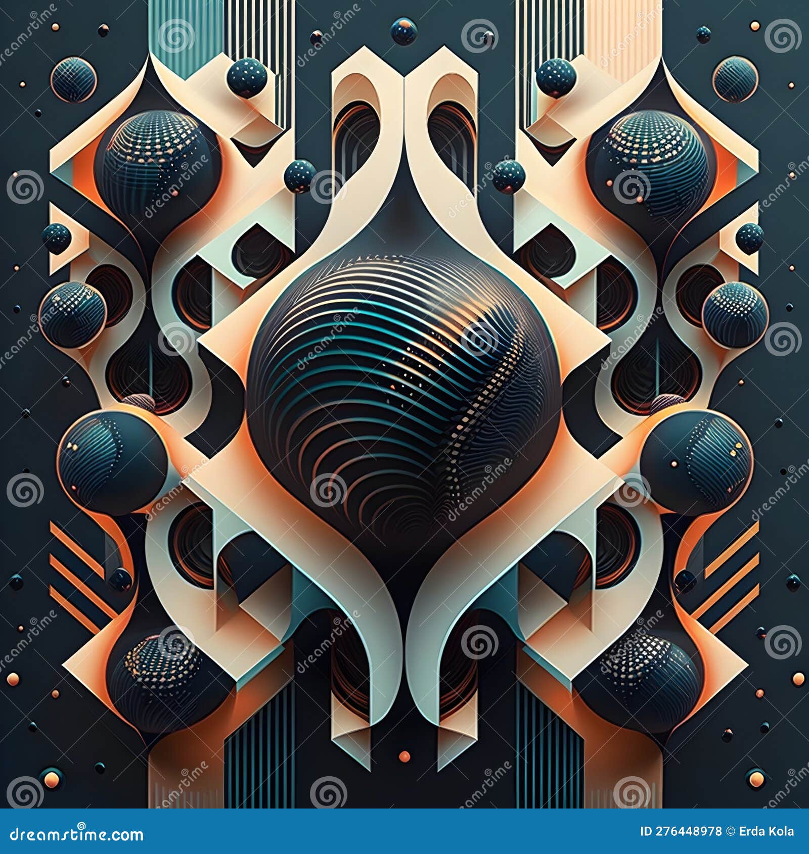 Generative AI, Illustrations, Geometry Patterns Background. Mixed ...