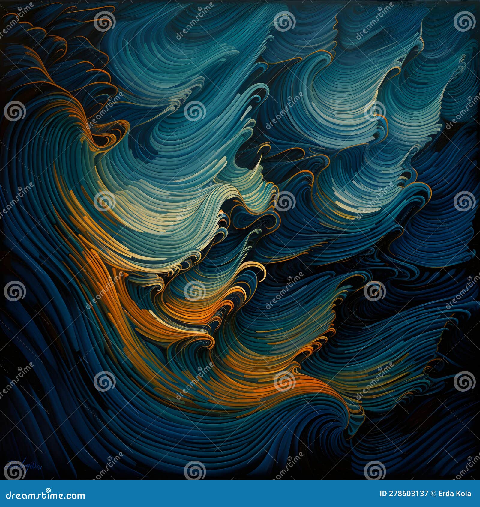 Generative AI, Illustrations, Gravity, Gravitational Waves Concept ...