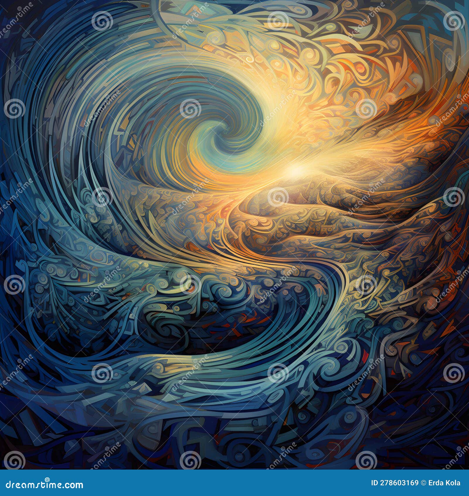 Generative AI, Illustrations, Gravity, Gravitational Waves Concept ...