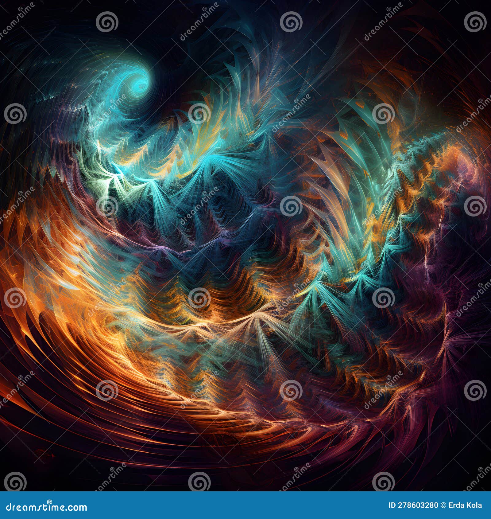 Generative AI, Illustrations, Gravity, Gravitational Waves Concept ...