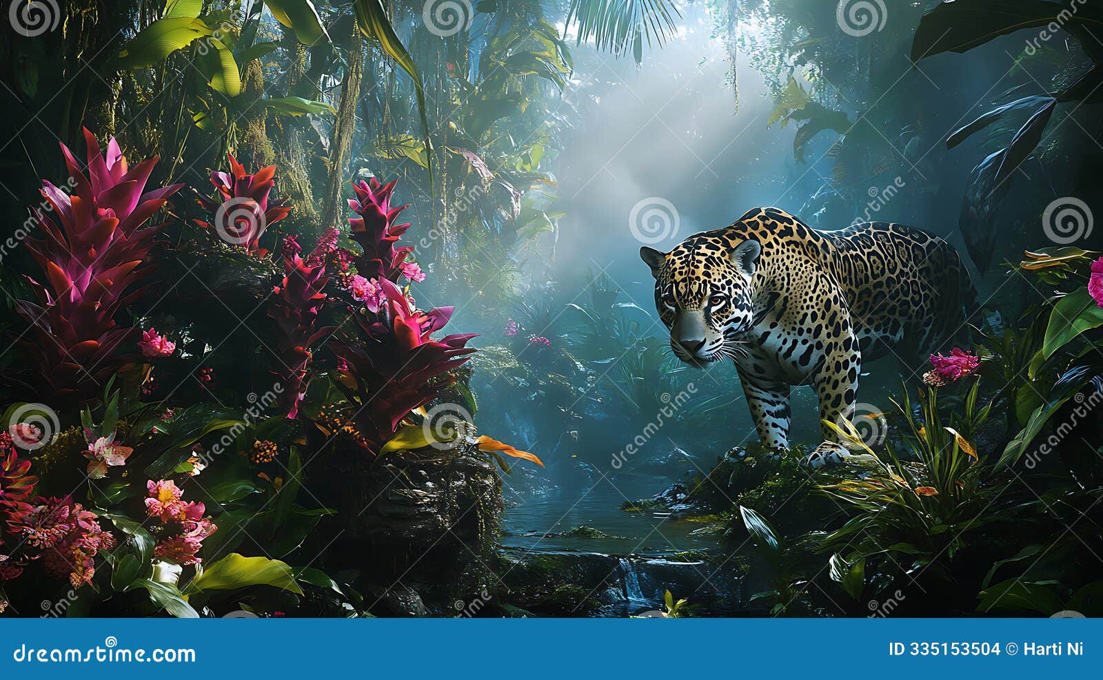 Generative AI Image of Beautiful Wild Tiger Predator at River Forest ...