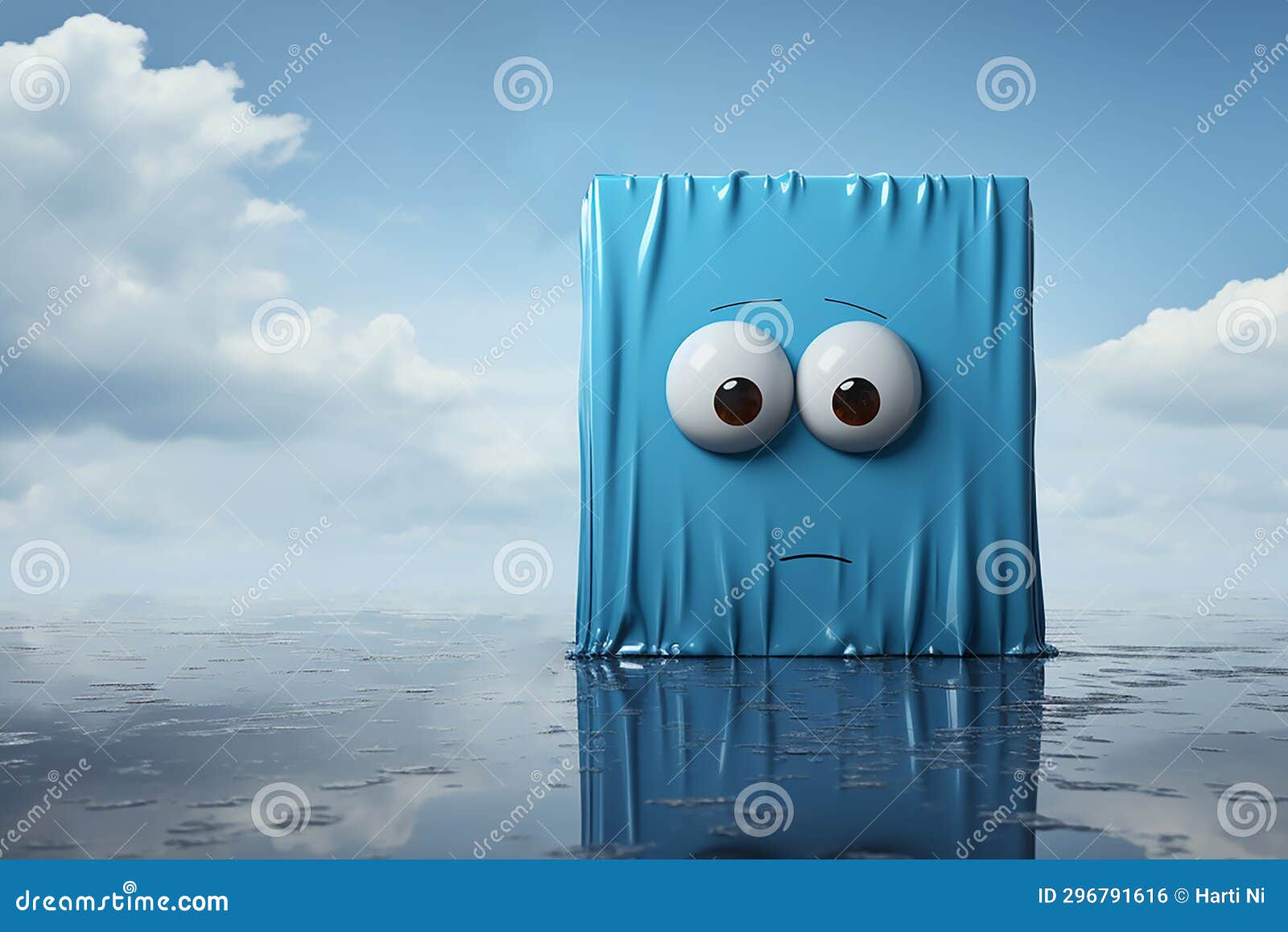 Generative AI Image of Box with Sad Mood Expression of Blue Monday ...