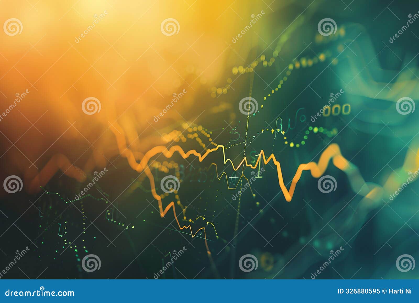 Generative AI Image of Colorful Statistic Digital Data Chart Diagram ...