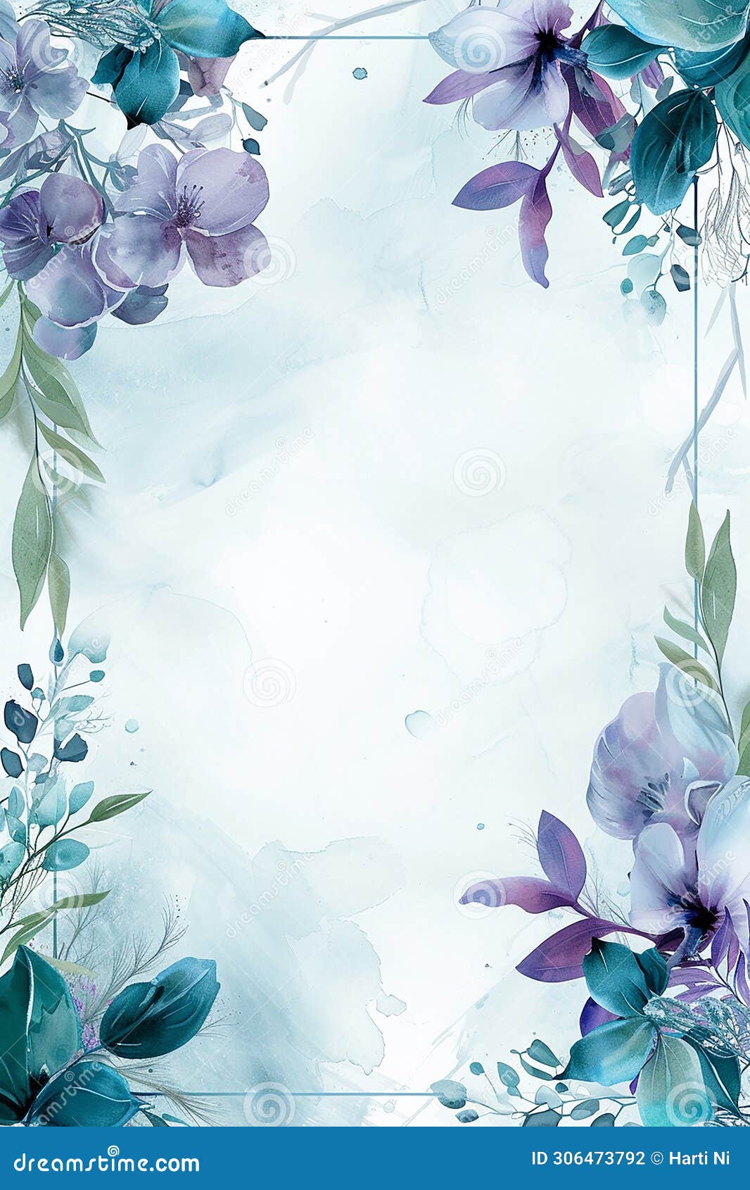 Generative AI Image of Empty Wedding Invitation Background with ...