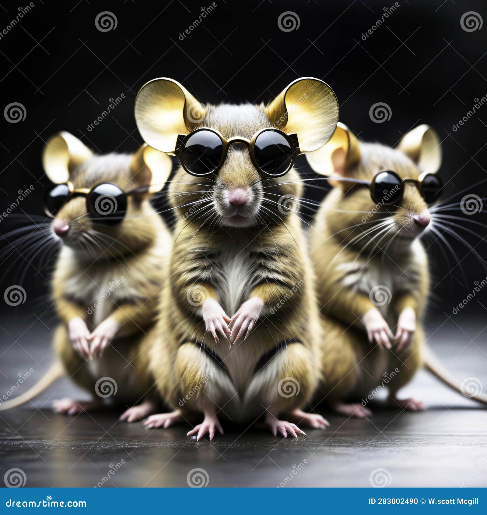 Generative AI Image Of A Group Of Mice | CartoonDealer.com #283002490