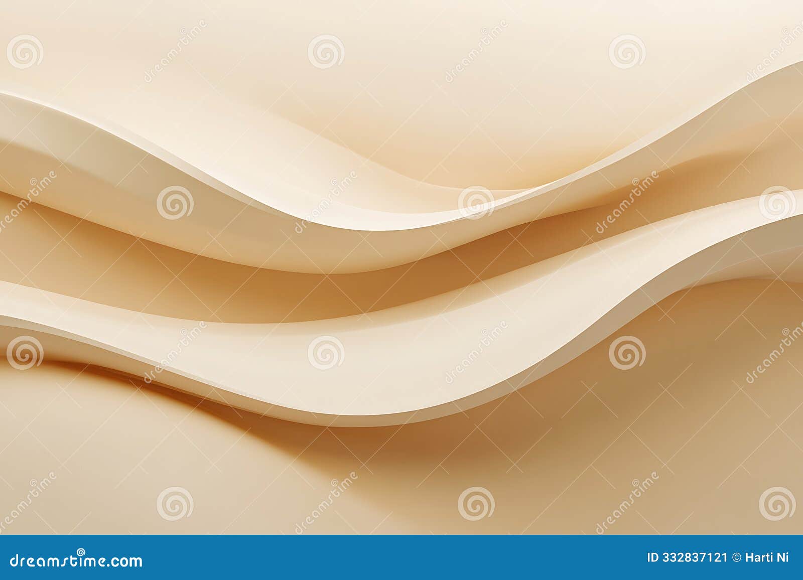 Generative AI Image of Light Beige Wall with Abstract Wavy Texture ...