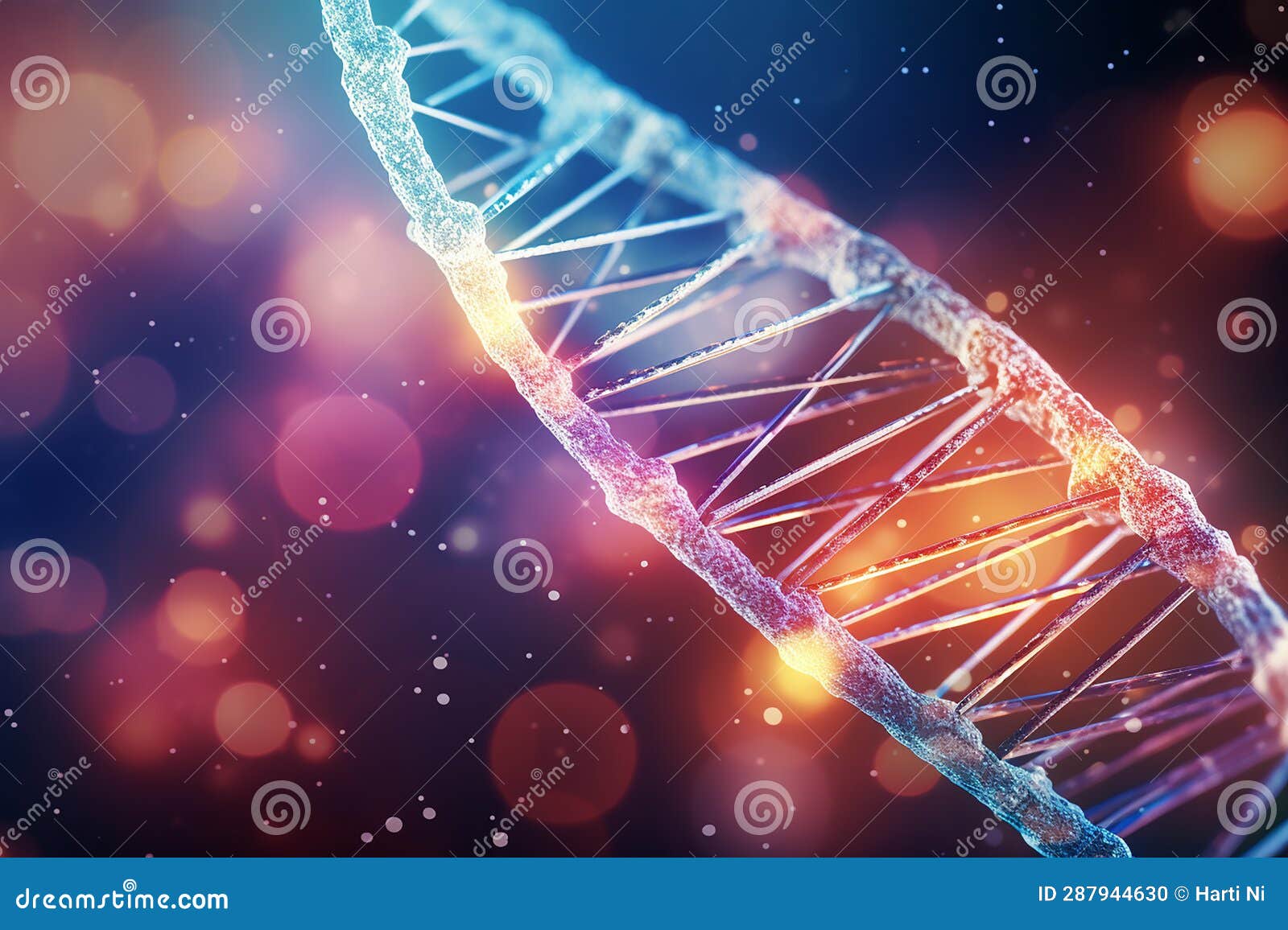 Generative AI Image of Light Colored Double Helix DNA Structure Stock ...