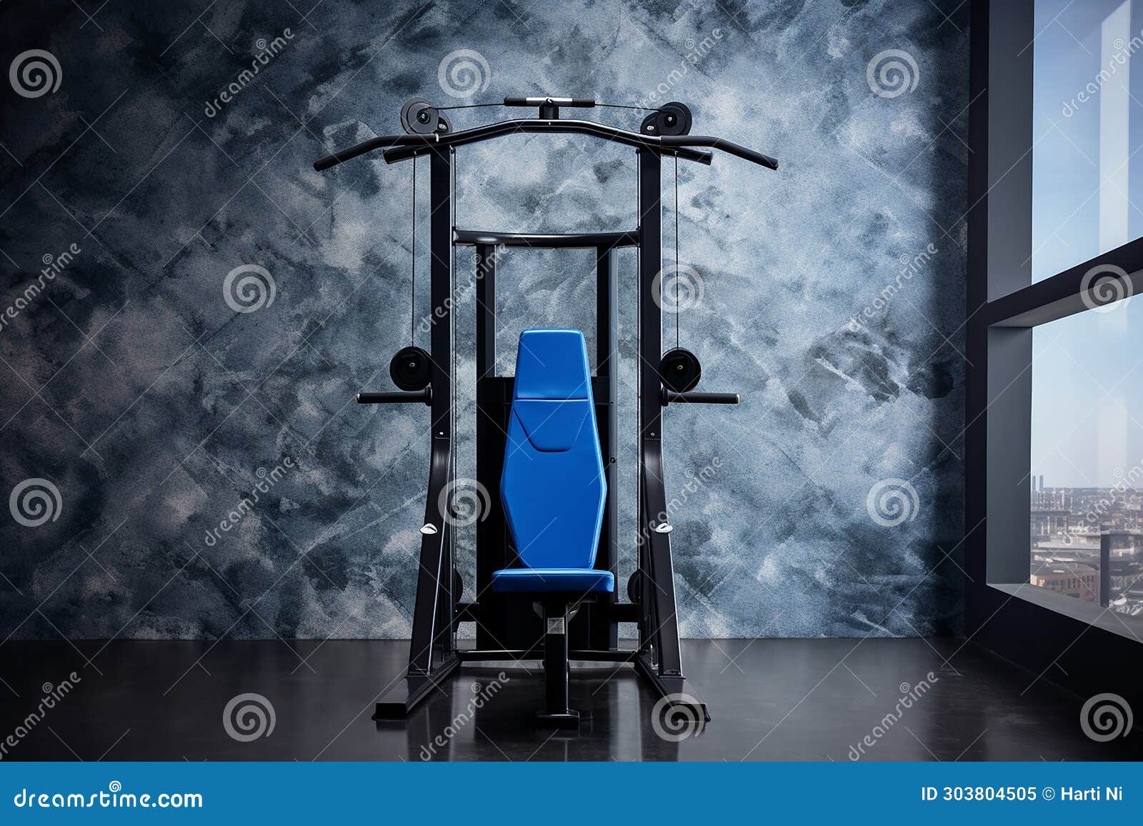 Generative AI Image Of Pec Deck Machine In Gym Fitness Room ...