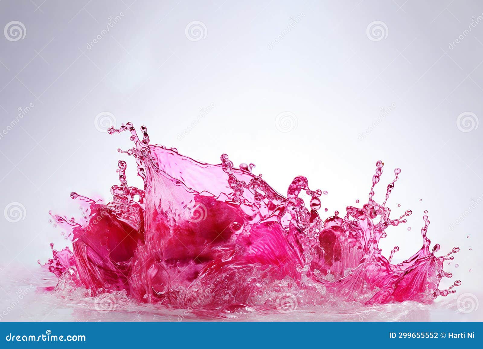 Generative AI Image of Purple Fruit Juice Drink with Water Splashing on ...