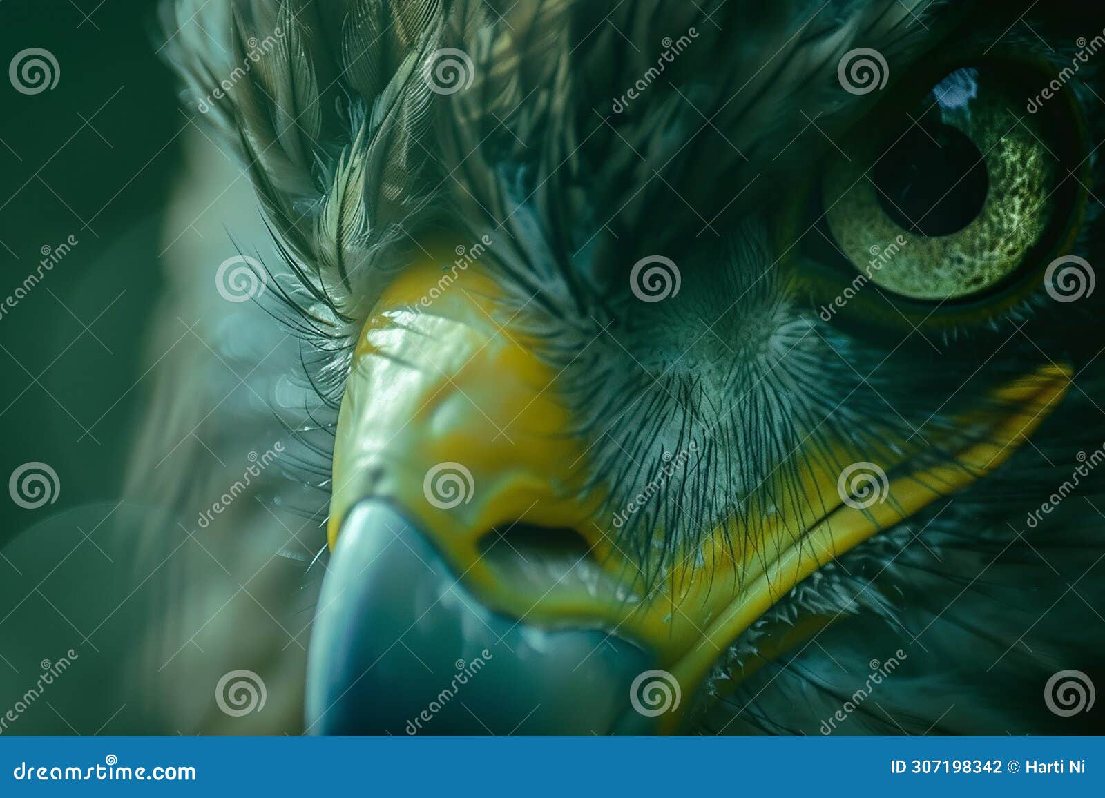Generative AI Image of Sharp Eye Vision of Eagle Bird with Beak Stock ...