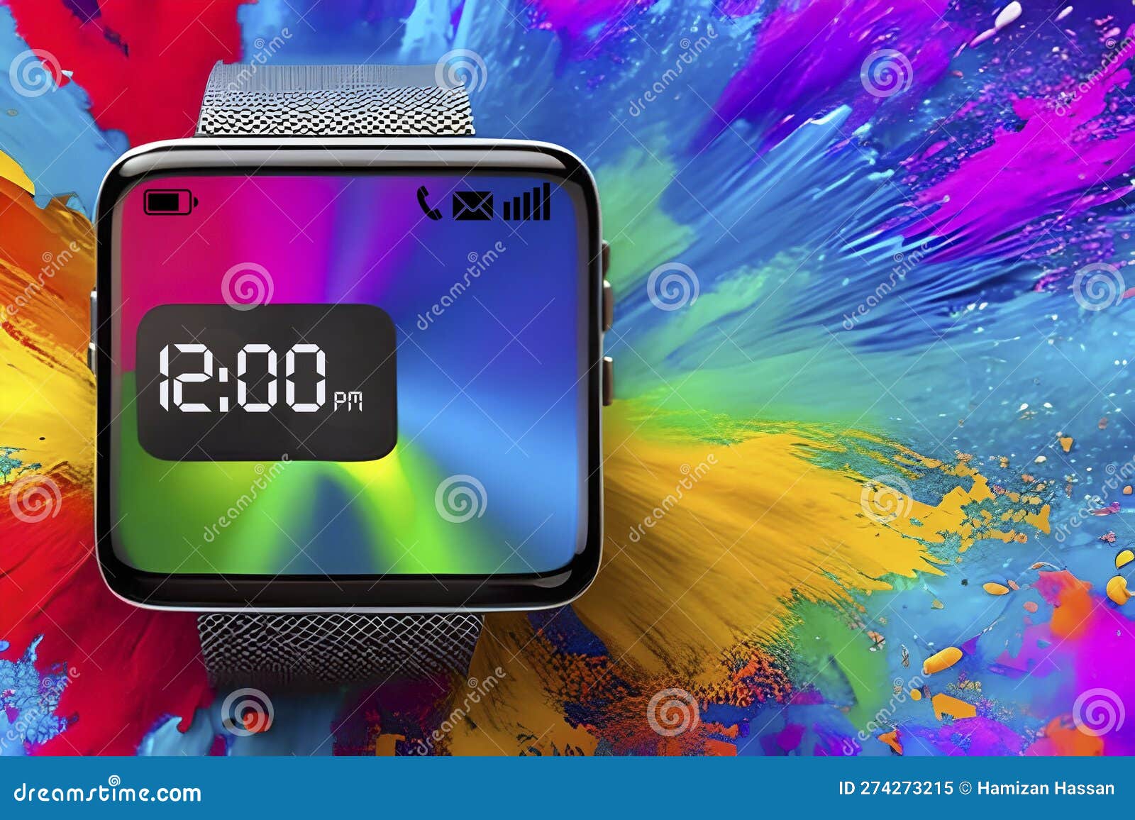 Smartwatch is a Wearable Device with Smartphone Functions Stock ...