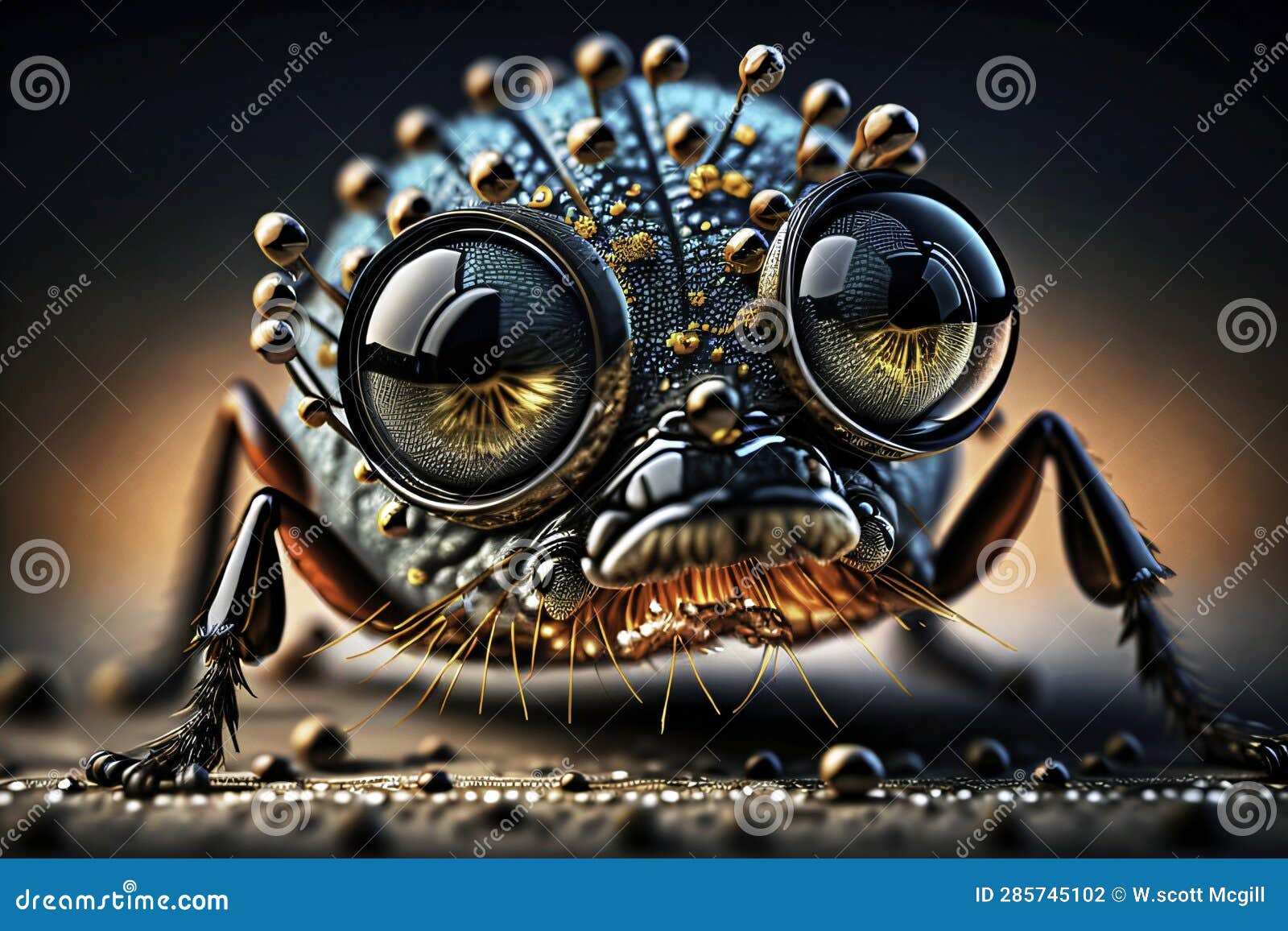 Generative AI Image of a Spooky Bug Stock Illustration - Illustration ...