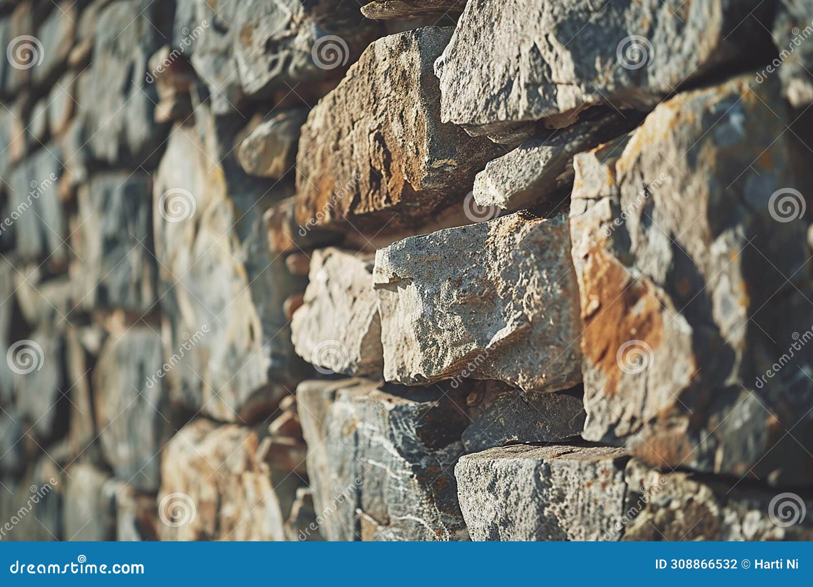 Generative AI Image of Tilt Angle Shot of Natural Stone Wall Structure ...