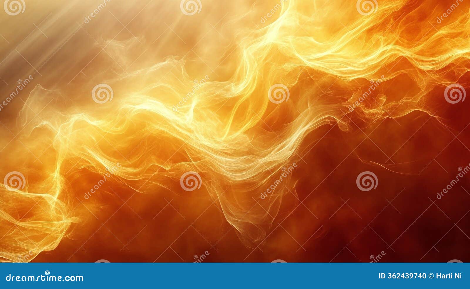 Generative AI Image of Wavy Abstract Hot Fire Flame with Orange ...