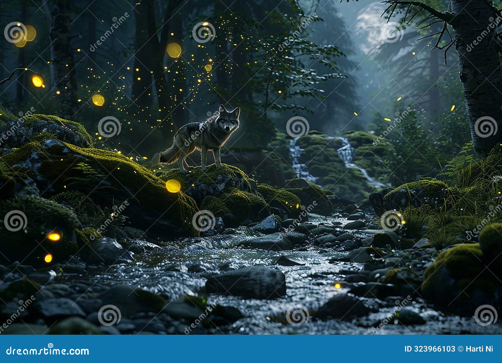 Wolf And Flying Bats Royalty-Free Stock Image | CartoonDealer.com #26657584