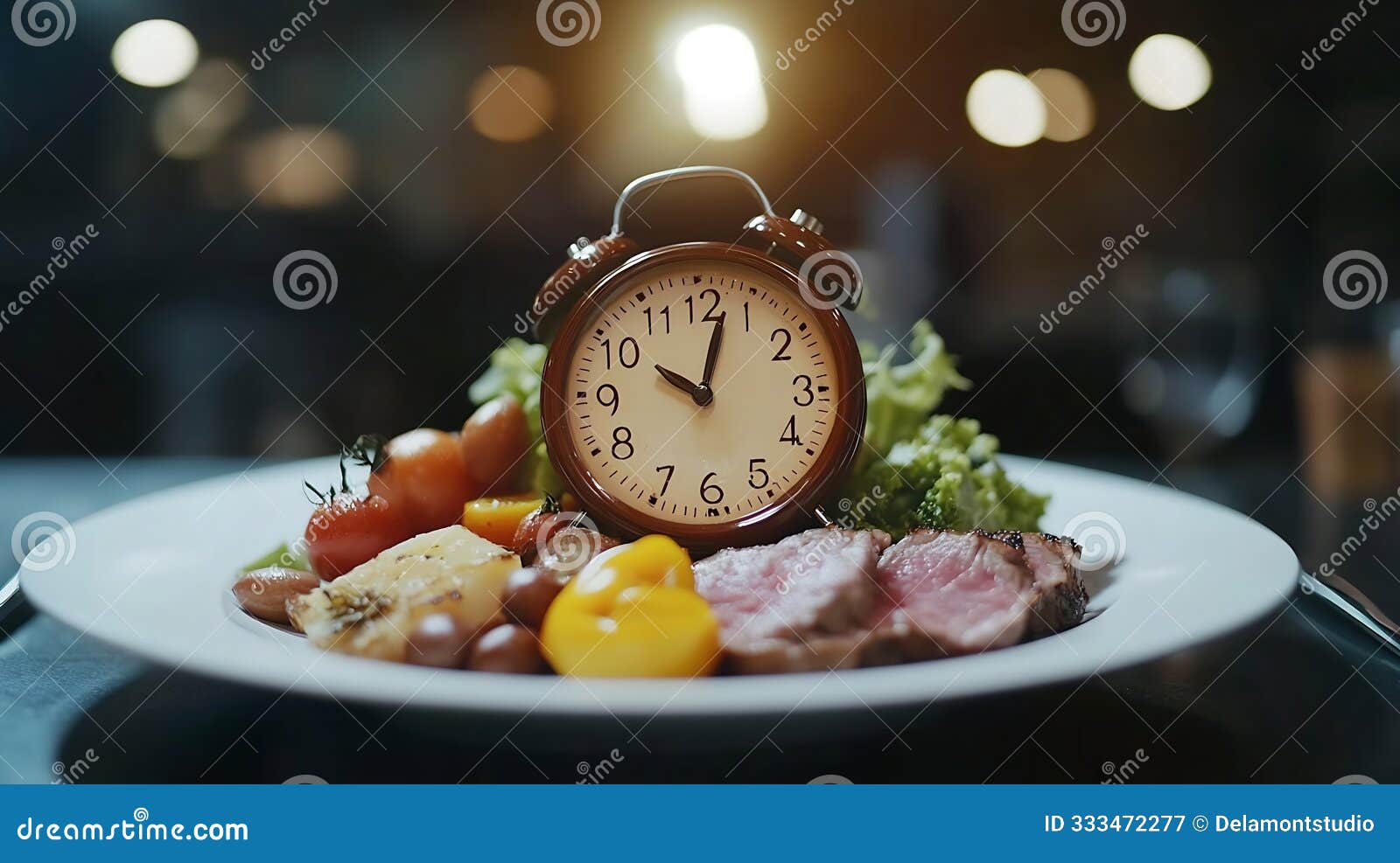 Generative AI Intermittent Fasting IF And Ketogenic Diet Concept With ...