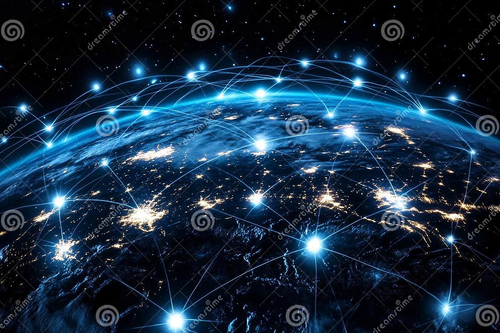 Global Network Connection Concept. Internet Network Concept. Stock ...