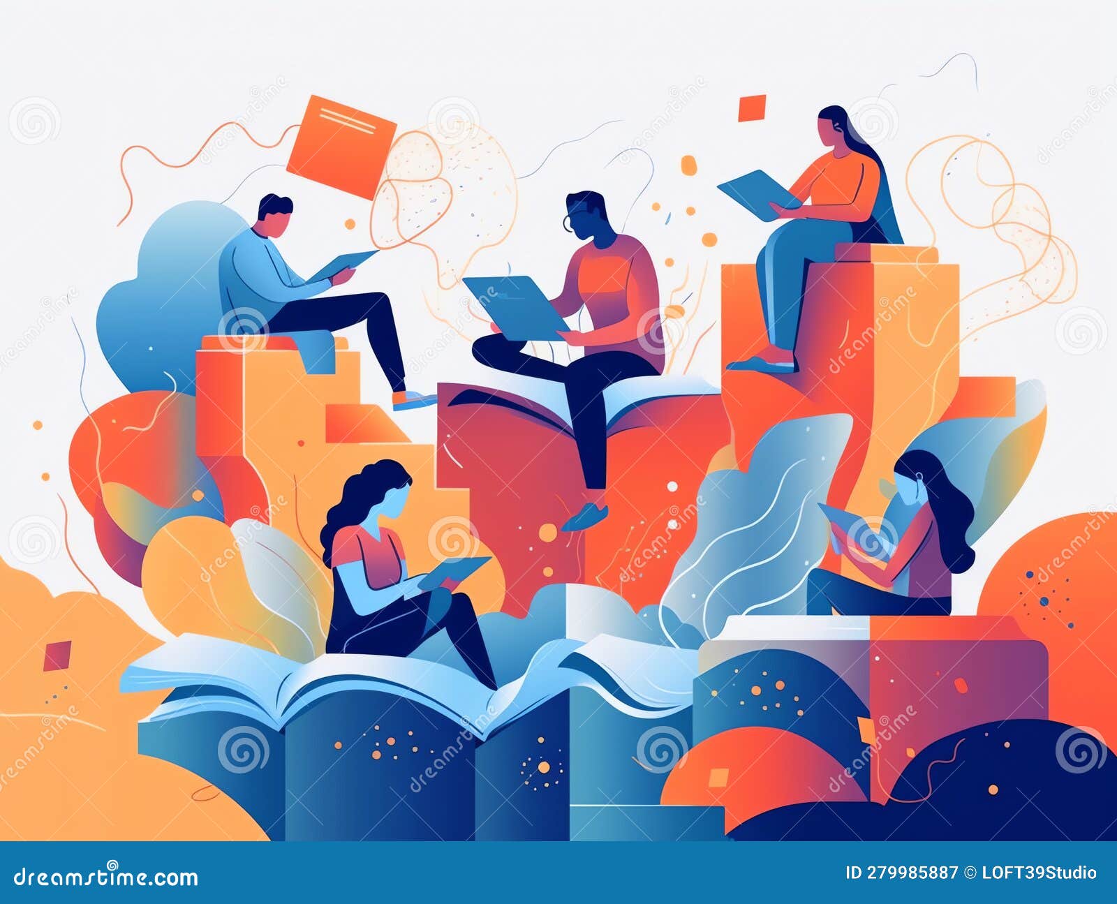 Generative AI Learning Management System- Stock Illustration ... Generative AI Learning Management System- Stock Illustration ...