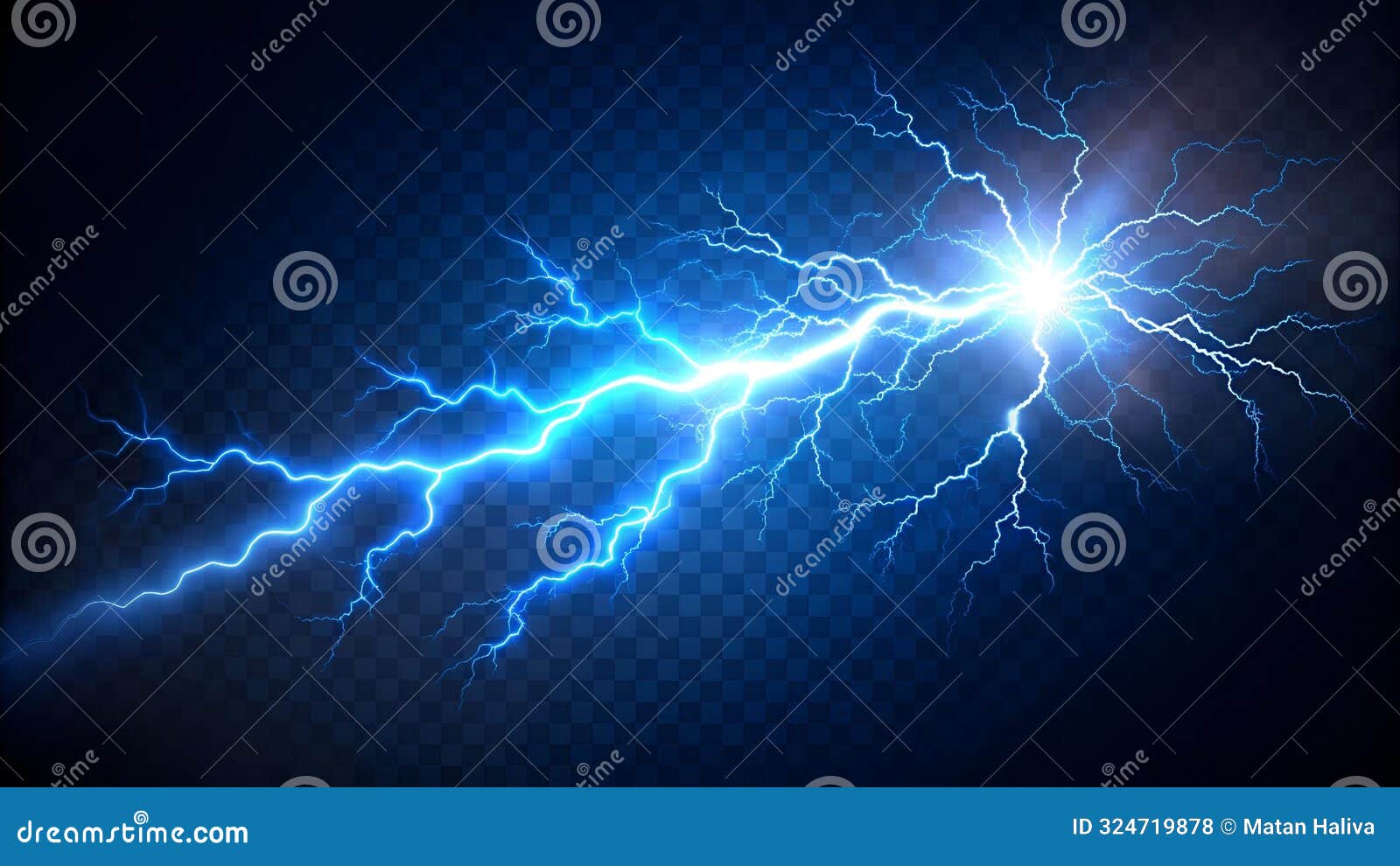 Vector Lightning Special Effect Stock Illustration - Illustration of ...