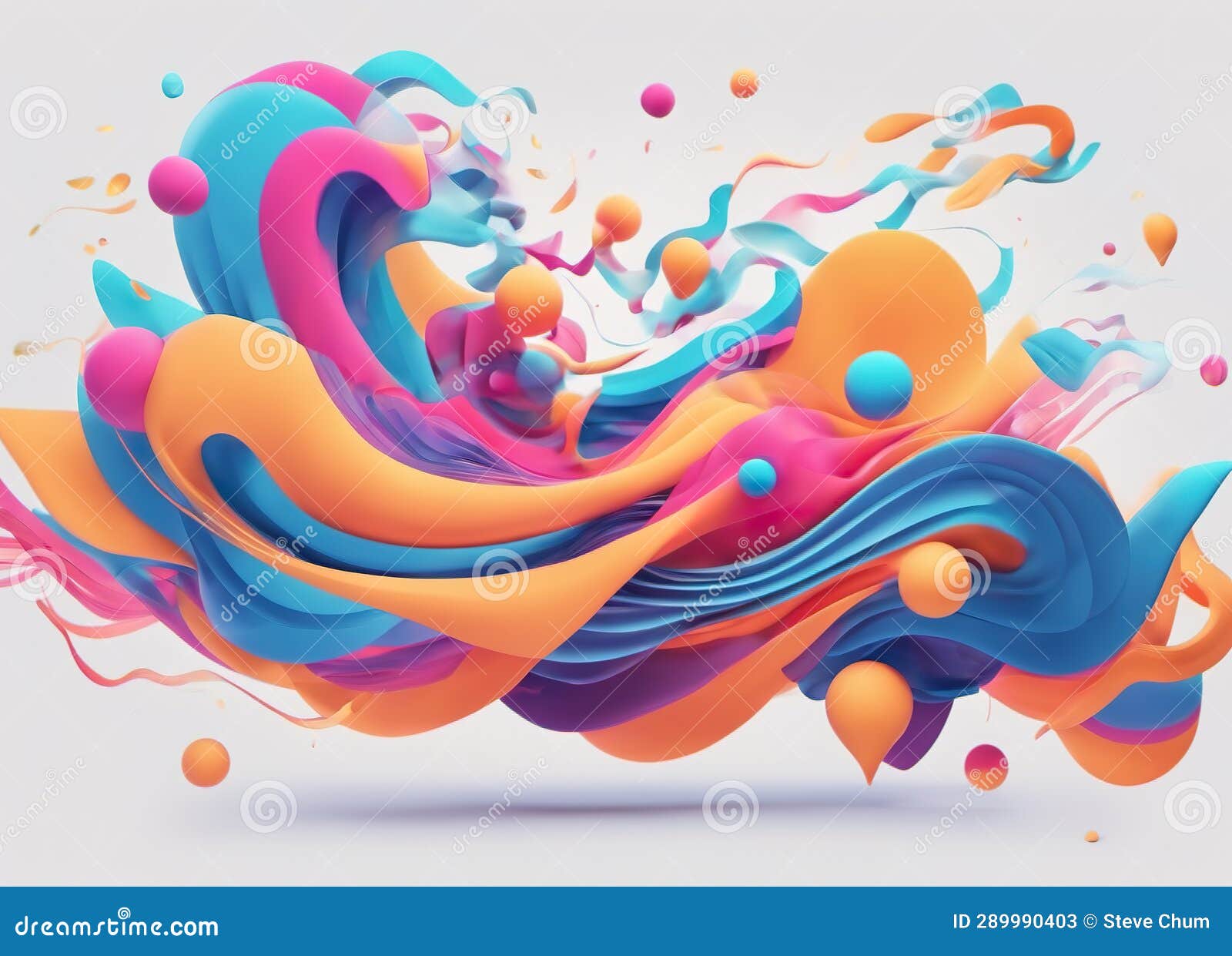 Generative AI, Lively Colorful Thick Ink Lines Background Stock ...