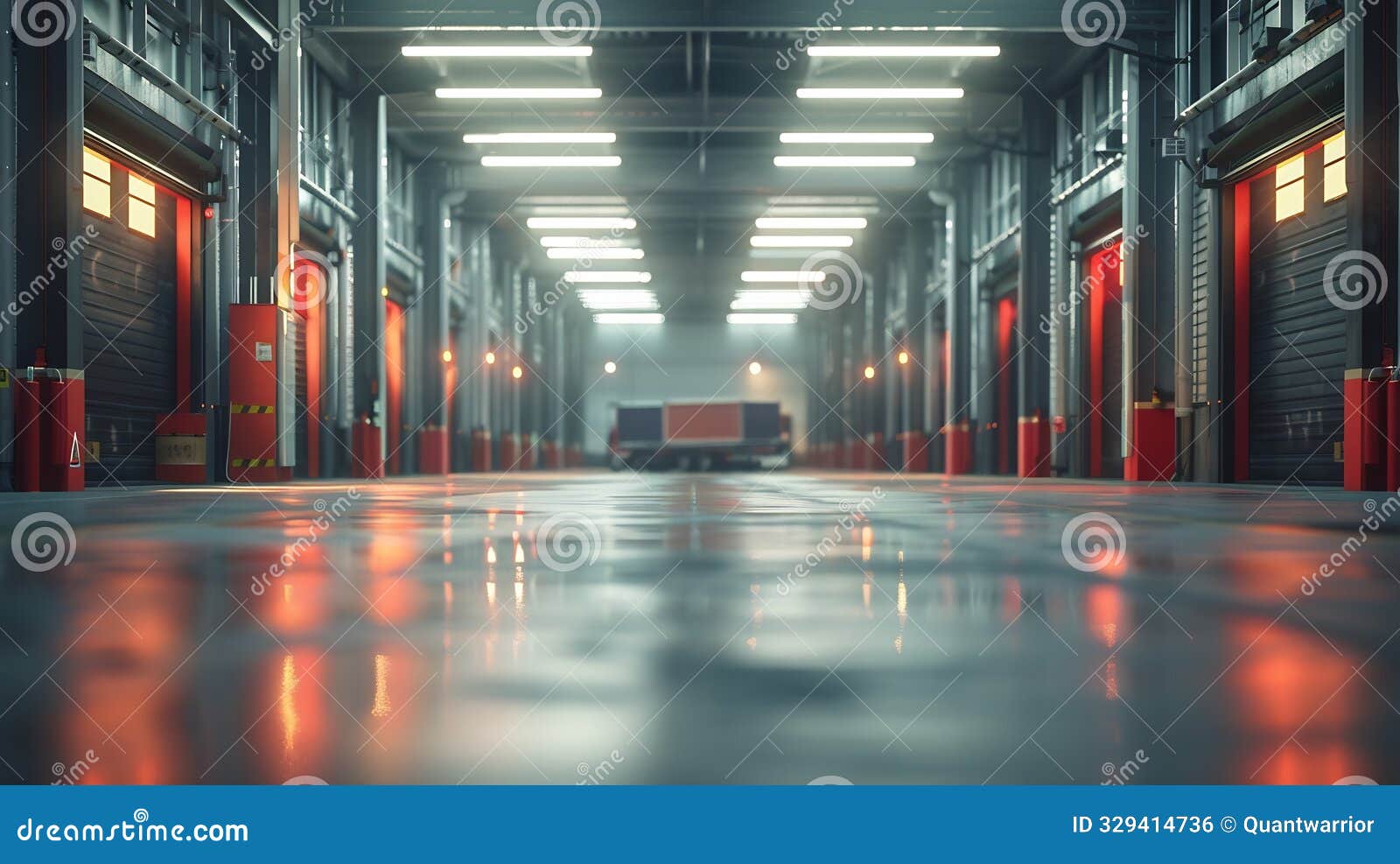 Generative AI Loading Bay Docks of a Large Distribution Warehouse ...