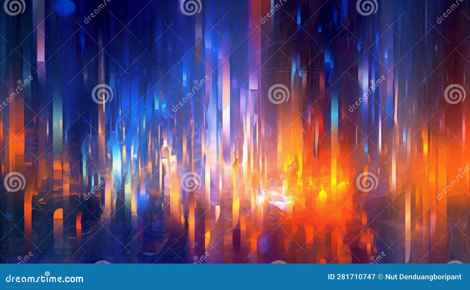 Generative AI, Luminous Rhythms Stock Image - Image of expressive ...