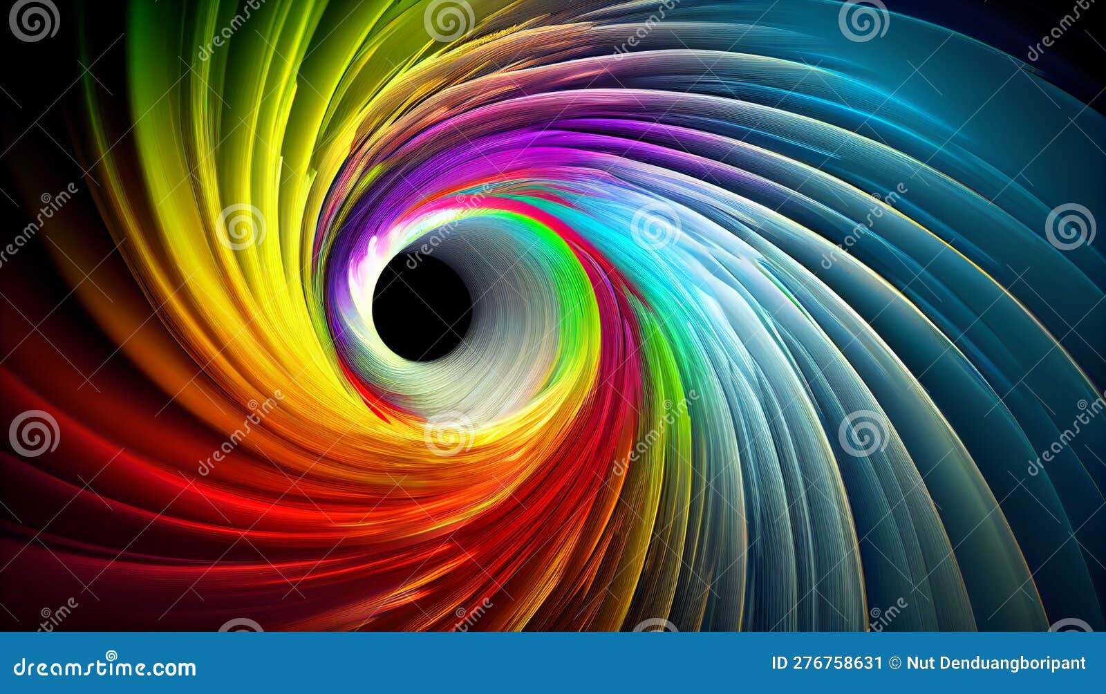 Generative AI, Luminous Vortex: a Whirlwind of Color in an Abstract ...