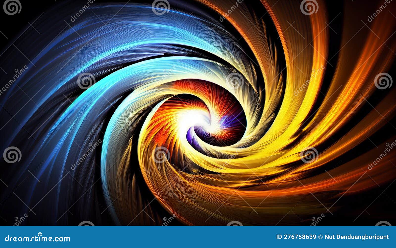 Generative AI, Luminous Vortex: a Whirlwind of Color in an Abstract ...