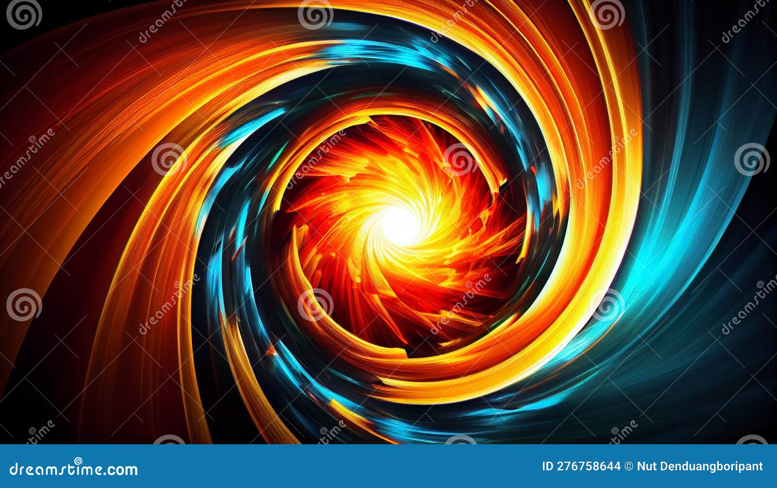 Generative AI, Luminous Vortex: a Whirlwind of Color in an Abstract ...