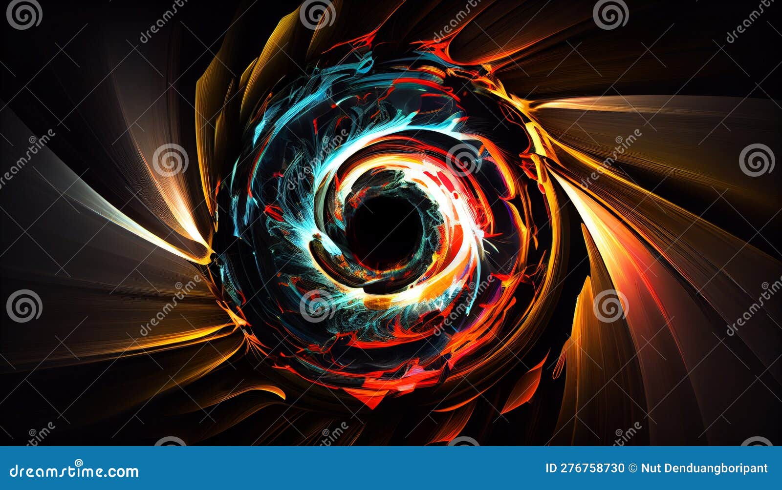 Generative AI, Luminous Vortex: a Whirlwind of Color in an Abstract ...