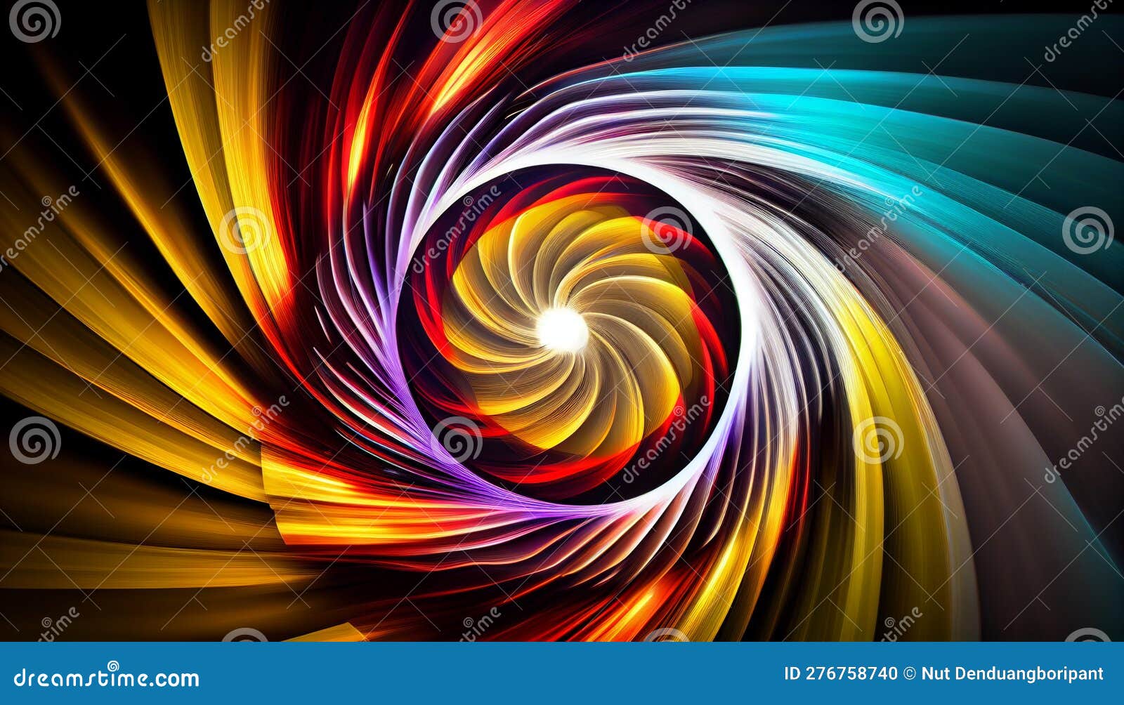 Generative AI, Luminous Vortex: a Whirlwind of Color in an Abstract ...