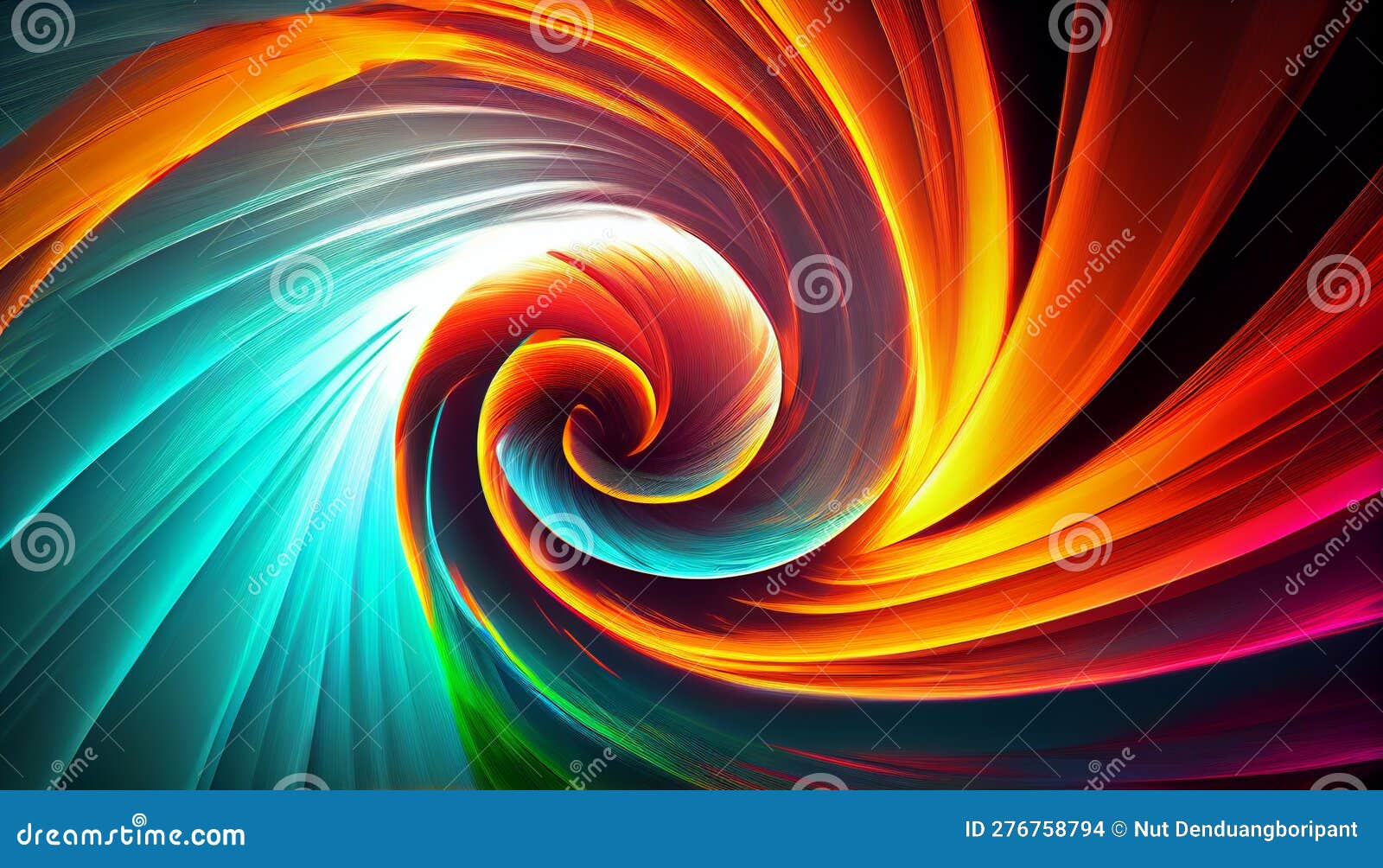 Generative AI, Luminous Vortex: a Whirlwind of Color in an Abstract ...