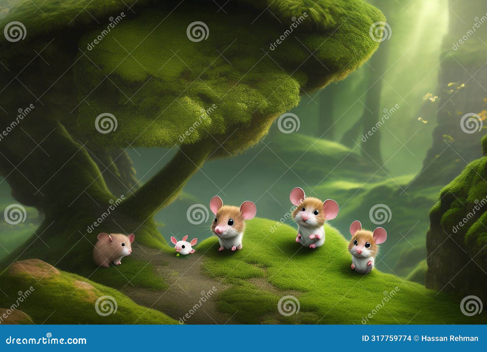 Many Chibi Mice Stock Photography | CartoonDealer.com #317759774