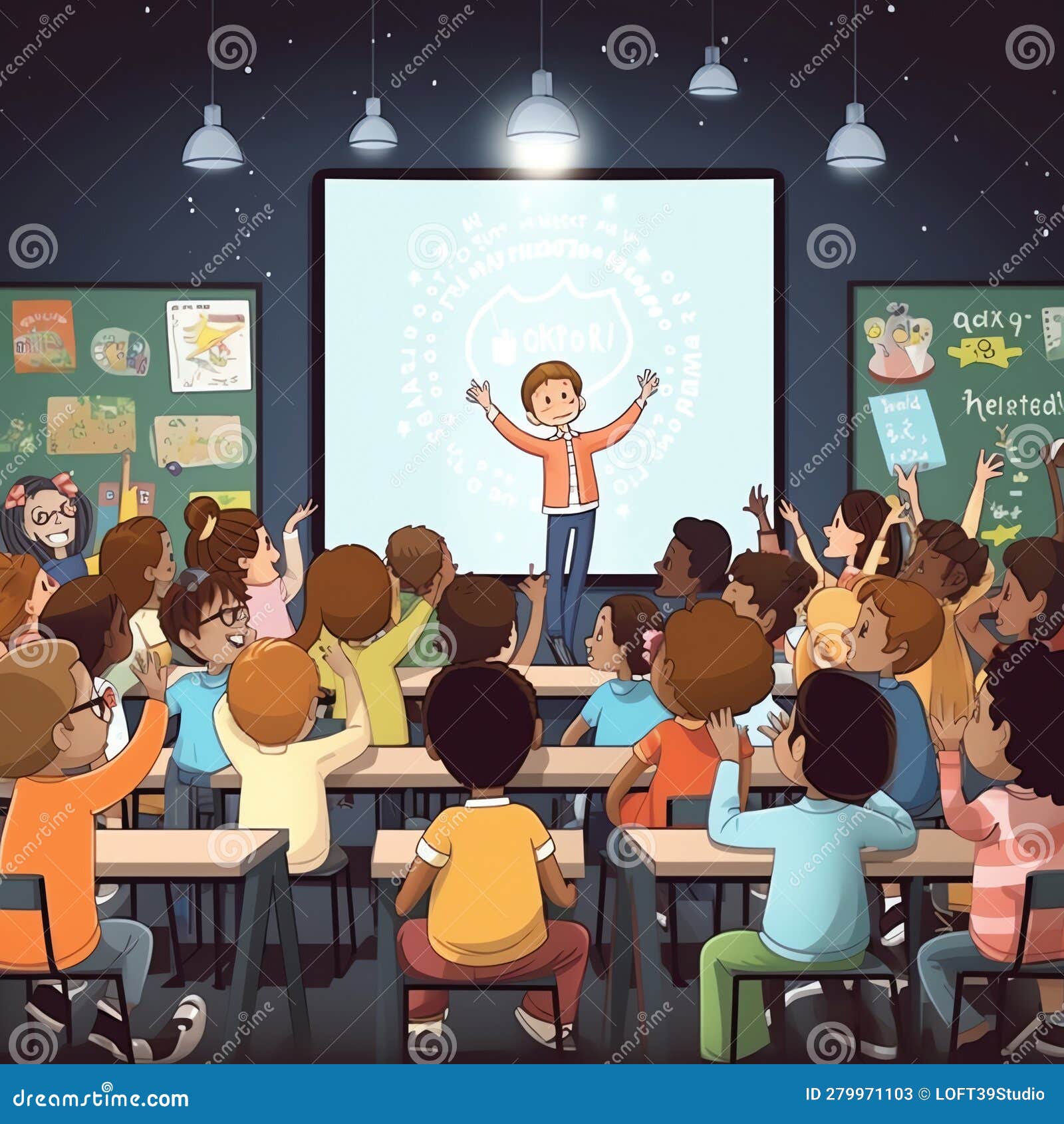 Generative AI Math Science Concept- Stock Illustration - Illustration ...