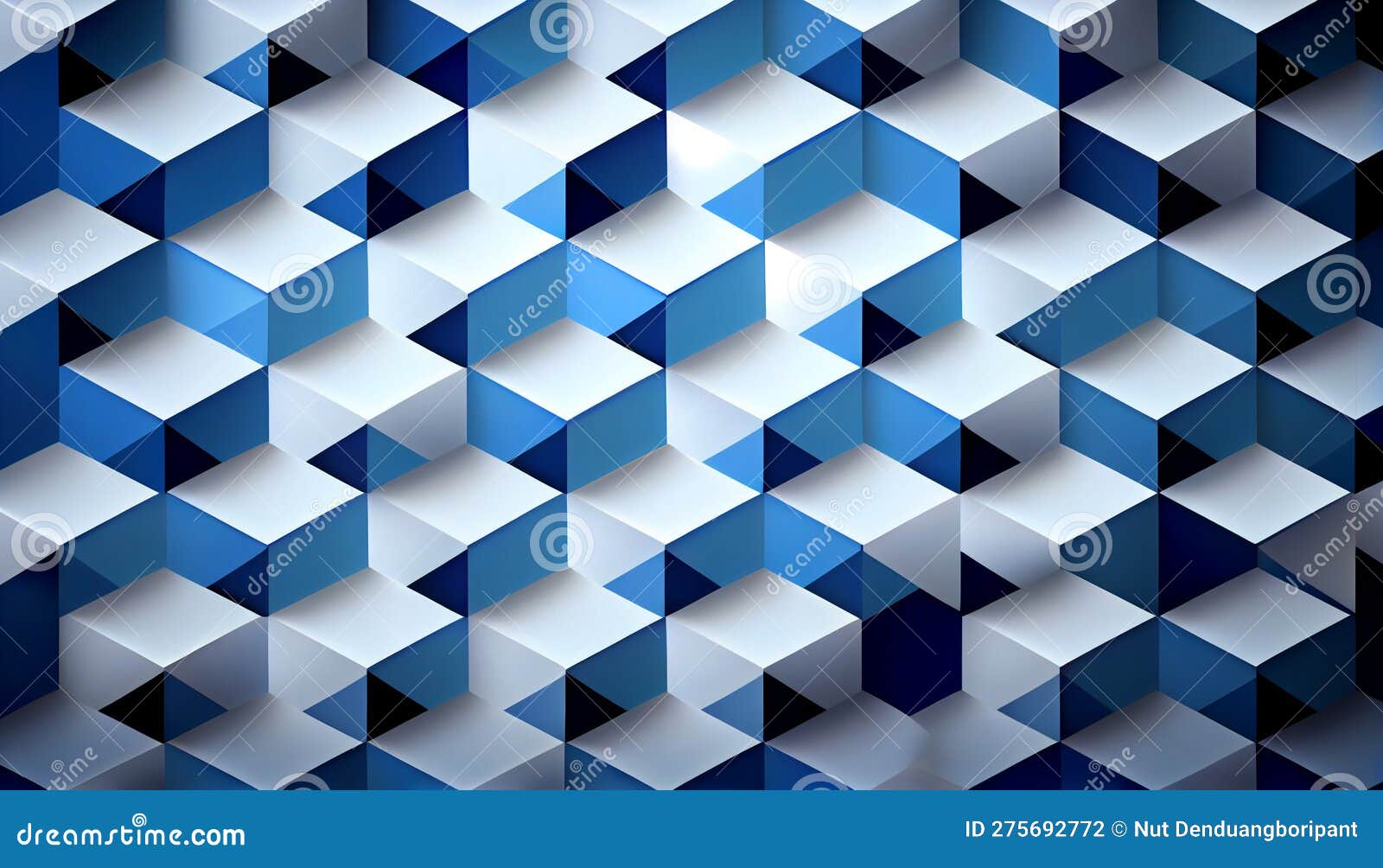 Generative AI, Minimalist Blue and White Geometric Gradient Pattern ...