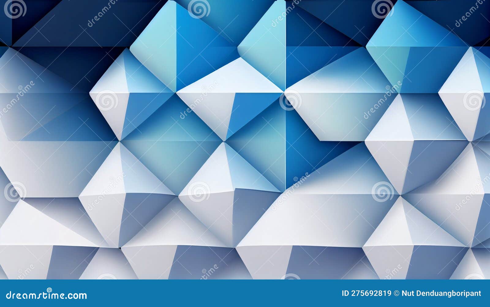 Generative AI, Minimalist Blue and White Geometric Gradient Pattern ...