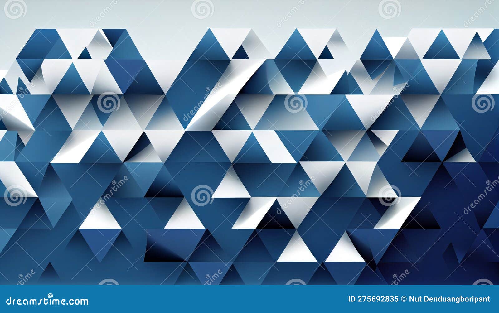 Generative AI, Minimalist Blue and White Geometric Gradient Pattern ...