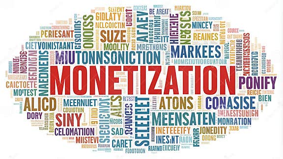 Monetization Vector Illustration Word Cloud Isolated on a White ... Monetization Vector Illustration Word Cloud Isolated on a White ...