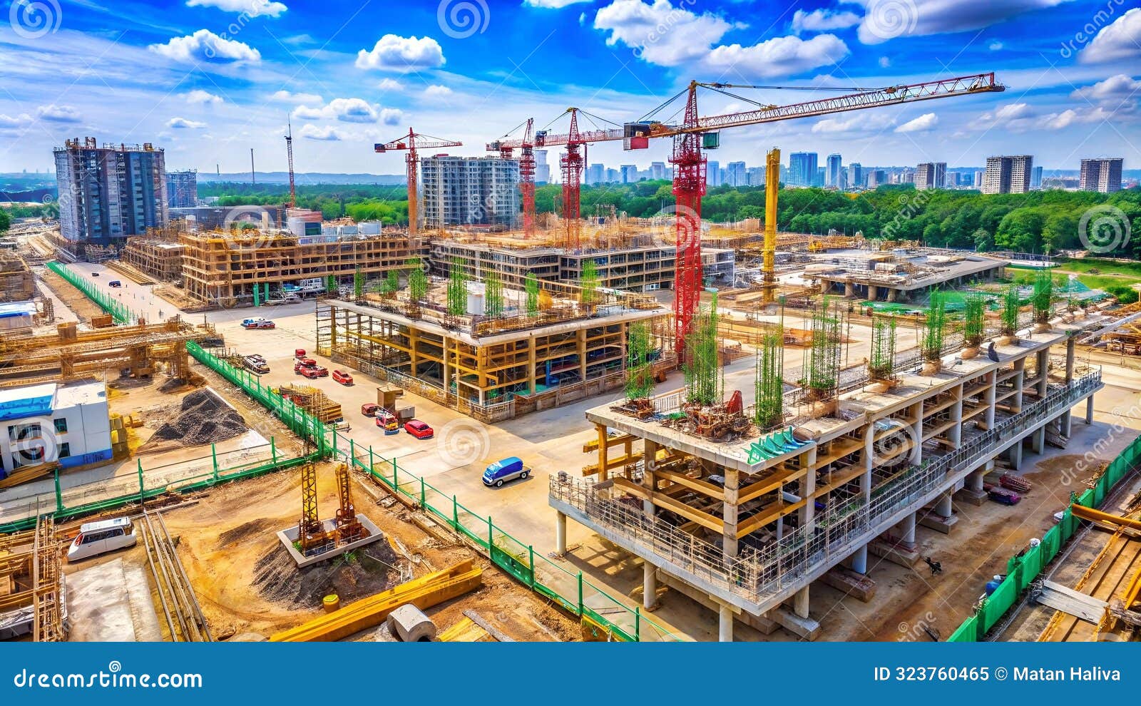 GroÃŸbaustelle, Bau- Projekt Stock Illustration - Illustration of ...