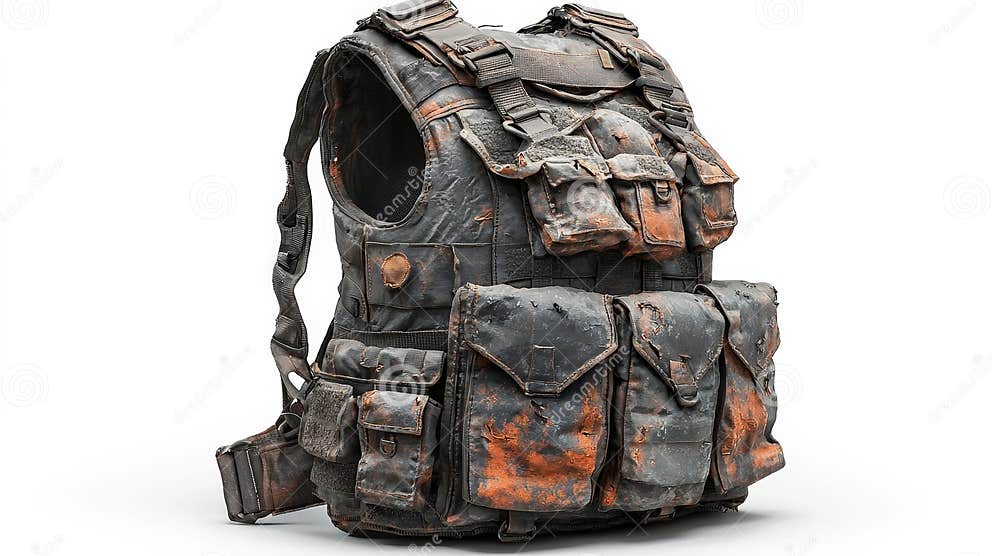 Old Backpack Covered in Rust Showcasing Weathered Material and Worn-out ...