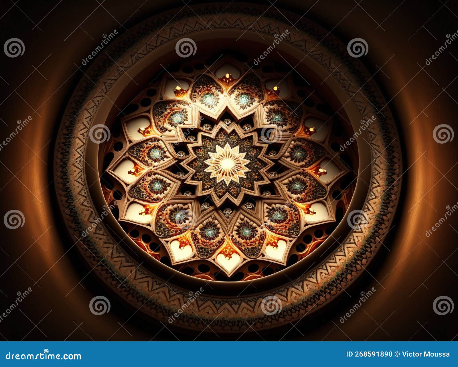 Generative AI of Ornate Islamic Pattern: Celebrating Religious and ...