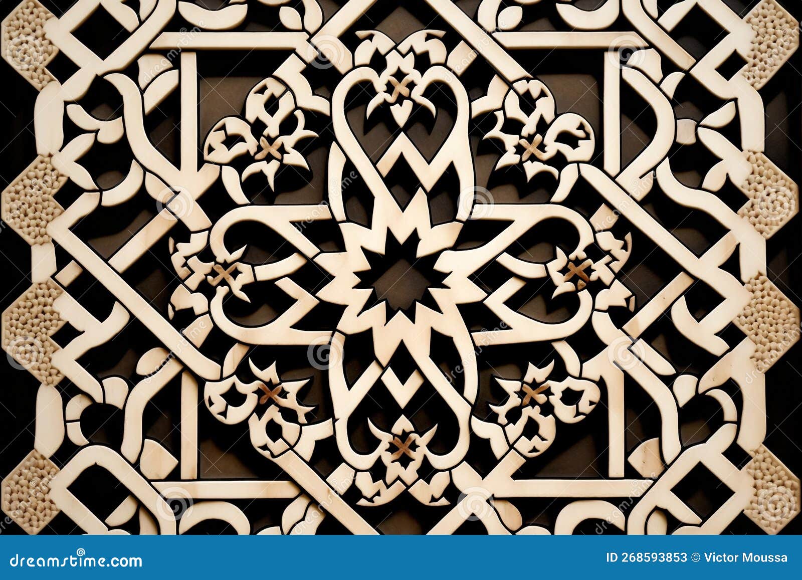 Generative AI of Ornate Islamic Pattern Concept for Moroccan Style ...