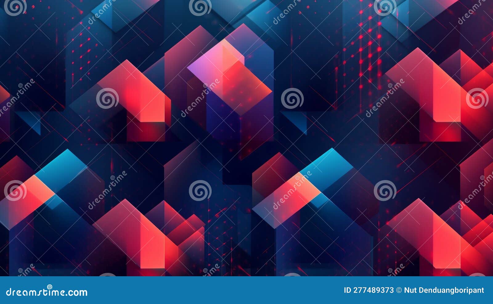 Generative AI, a Pattern of Geometric Shapes for a Futuristic Website ...