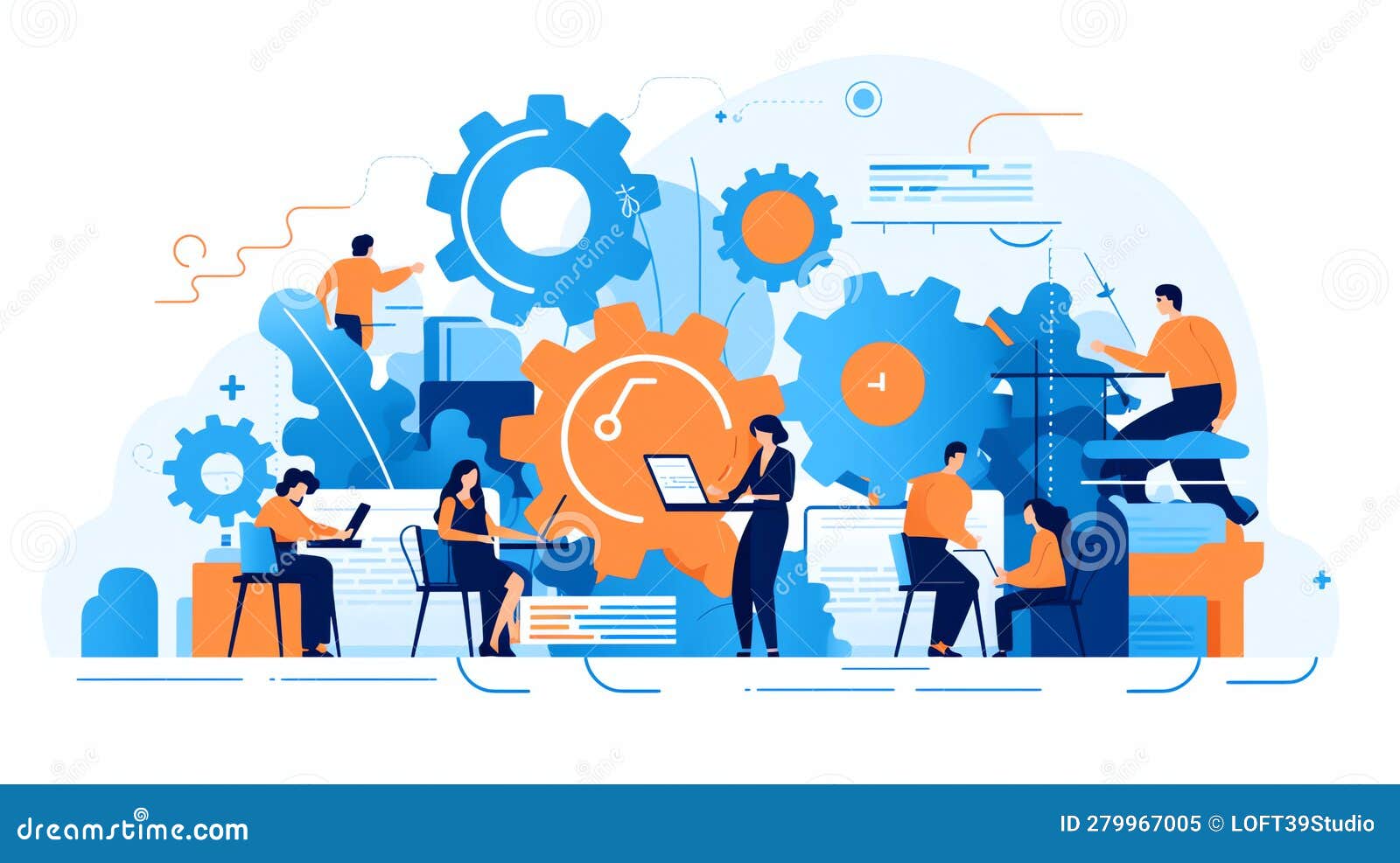 Generative AI Pc Hardware Fixing Service- Stock Illustration ...