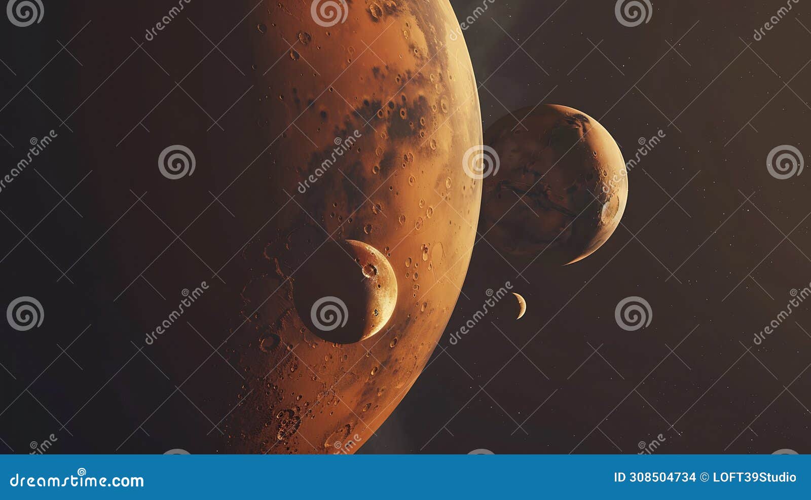 Generative AI Phobos And Deimos The Moons Of Mars Elements Of This ...