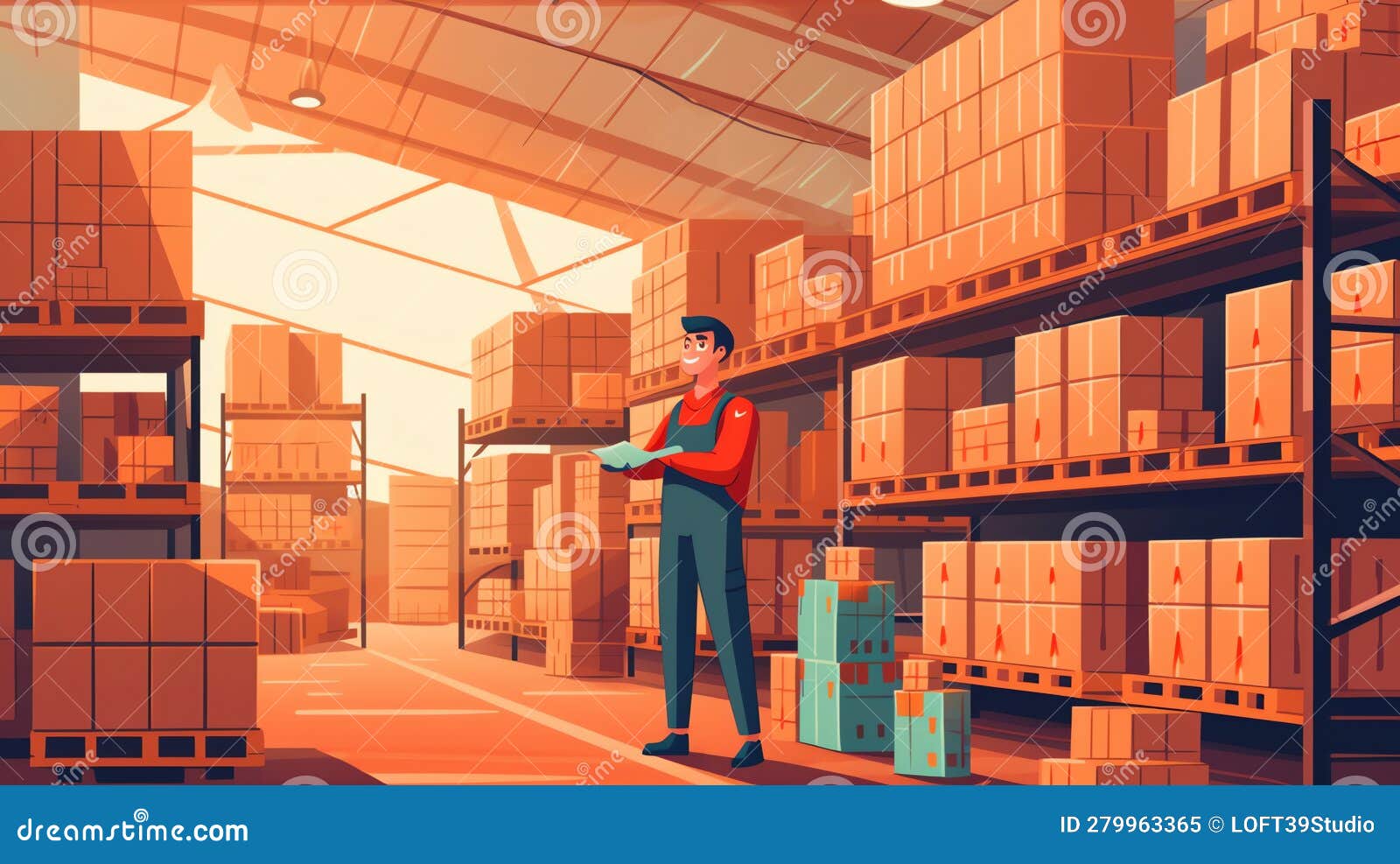 Generative AI Physical Inventory Count Management- Stock Illustration ... Generative AI Physical Inventory Count Management- Stock Illustration ...