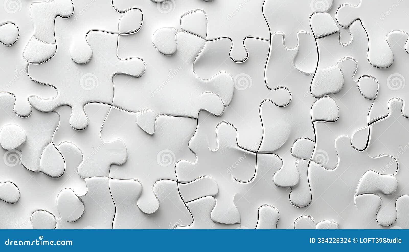 Generative AI Plain White Radial Jigsaw Puzzle Solved Abstract Texture ...