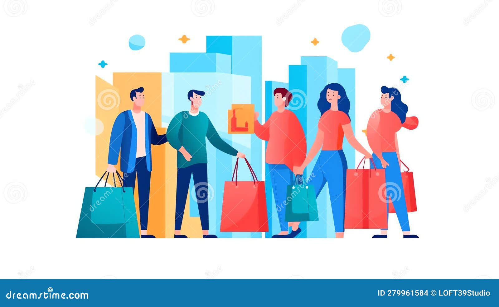 Procurement Purchasing Supplier Management Process Cartoon Vector ...